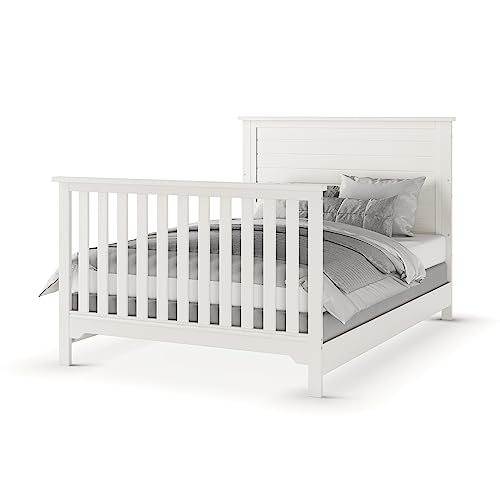 Child Craft Farmhouse Flat Top 4-in-1 Convertible Crib (Brushed Cotton)