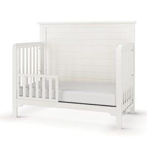 Child Craft Farmhouse Flat Top 4-in-1 Convertible Crib (Brushed Cotton)