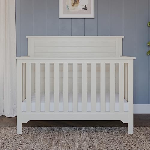 Child Craft Farmhouse Flat Top 4-in-1 Convertible Crib (Brushed Cotton)