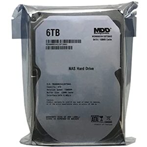 MaxDigitalData 6TB 7200RPM 128MB Cache SATA 6.0Gb/s 3.5inch Internal Hard Drive for NAS Network Storage (MD6000GSA12872NAS) - 3 Years Warranty