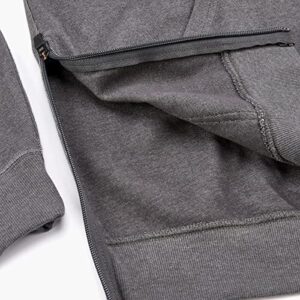 VIKTOS Gunvent Stickup Hoodie, Dark Grey Heather, Size: X-Large