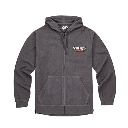 VIKTOS Gunvent Stickup Hoodie, Dark Grey Heather, Size: X-Large