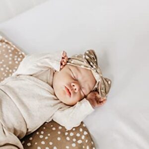 Large Premium Knit Baby Swaddle Receiving Blanket"Fawn" by Copper Pearl