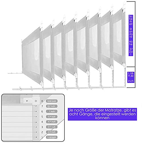 Lsbod Bed Rail for Toddlers Extra Long Rails for Kids Twin Full Queen King Size Mattress, Baby Toddler Safety Rail Guard(1 Side 78" L)