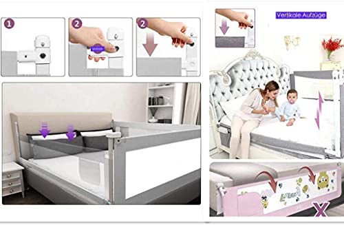 Lsbod Bed Rail for Toddlers Extra Long Rails for Kids Twin Full Queen King Size Mattress, Baby Toddler Safety Rail Guard(1 Side 78" L)