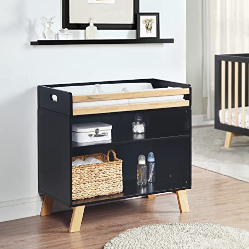 Suite Bebe Livia Changing Table in Black & Natural