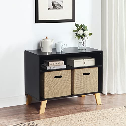 Suite Bebe Livia Changing Table in Black & Natural