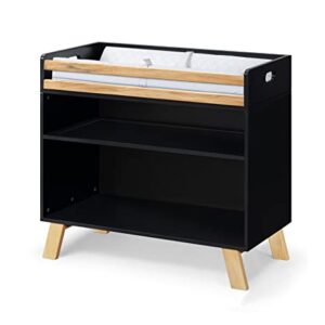 Suite Bebe Livia Changing Table in Black & Natural