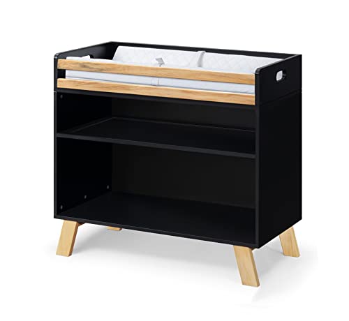 Suite Bebe Livia Changing Table in Black & Natural