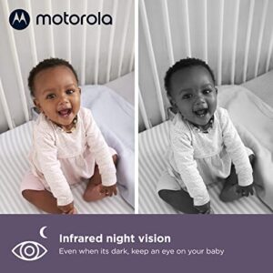 Motorola Baby Monitor VM85-5 WiFi Video Baby Monitor with Camera & Mood Light - Connects to Nursery App, 1000ft Range, 2-Way Audio, Remote Pan, Digital Tilt-Zoom, Temp, Lullabies, Night Vision