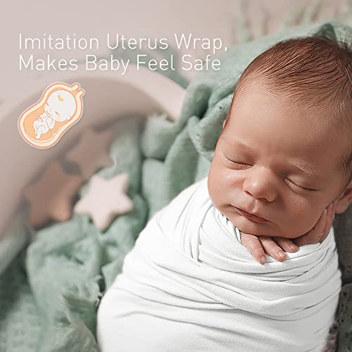 Knirose Newborn Baby Swaddle Blanket Unisex Swaddle Wrap Soft Silky Bamboo Muslin Swaddle Blankets Neutral Receiving Blanket for Newborn Boys and Girls Large 47 x 47 inches(120x120cm) (White)