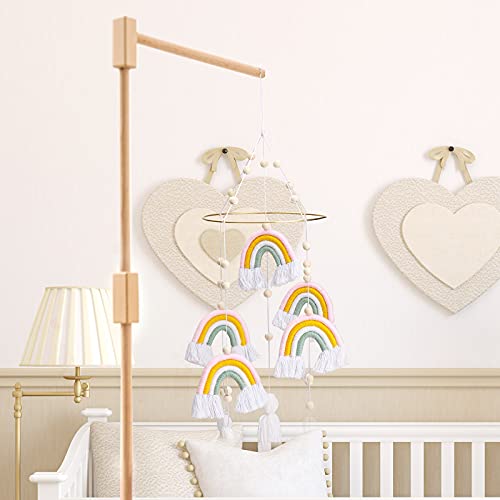 Crib Mobile Arm - Wooden Mobile Arm for Crib | Crib Mobile Holder | Baby Mobile Crib Hanger | Nursery Decor (Crib Arm)