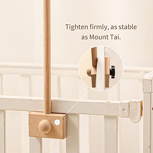 Crib Mobile Arm - Wooden Mobile Arm for Crib | Crib Mobile Holder | Baby Mobile Crib Hanger | Nursery Decor (Crib Arm)