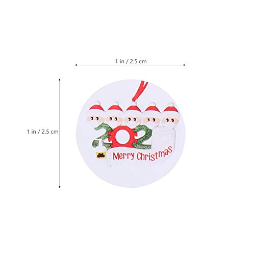 500 Sheets Christmas Snowman Self- Adhesive Stickers Sealing Stickers Roll Christmas Decorations