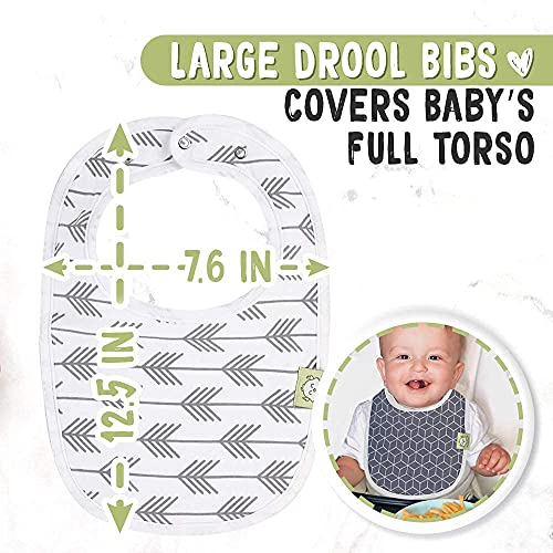 KeaBabies Toddler Pillow with Pillowcase and Organic Baby Bibs Bundle - Jumbo 14X20 Pillows for Sleeping - Machine Washable Teething Bib - Unique Baby Gift for Boys and Girls