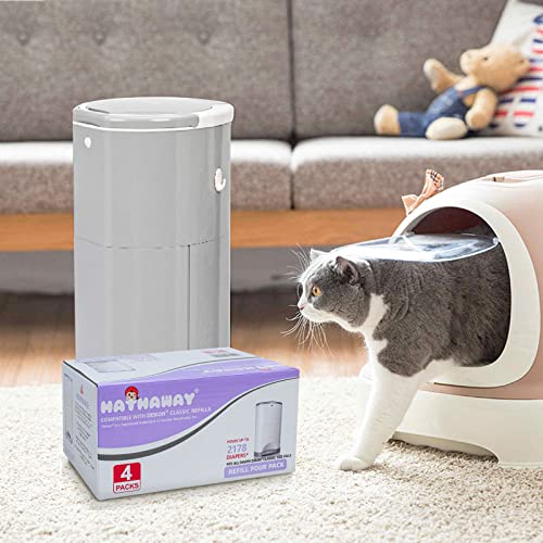 Refills Compatible with Dekor Classic Diaper Pail Refills 4 Pack Diaper Pail Liners Lavender Scent