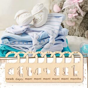 8 Pieces Baby Closet Dividers Animal Theme Nursery Clothes Dividers Closet Organizers for Infant from Newborn to 24 Months Baby Home Nursery Decor with Daycare Baby Wardrobe Divider Arrange Clothes