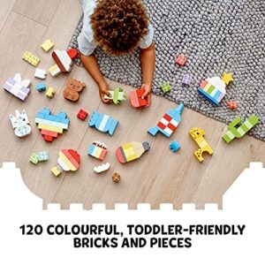 LEGO DUPLO Classic Creative Building Time 10978 Bricks Box, Learning Toy for Toddlers & Kids 18 Months Old, with Unicorn, Heart and Giraffe Toys