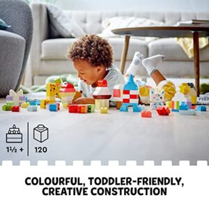 LEGO DUPLO Classic Creative Building Time 10978 Bricks Box, Learning Toy for Toddlers & Kids 18 Months Old, with Unicorn, Heart and Giraffe Toys