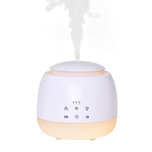 vonokee aromatherapy essential oil diffuser,white noise machine,mist humidifier with 7 led color lights,10 soothing sounds,night light,timer, waterless auto shut off sleep sound machine (white)