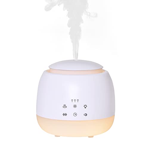 Vonokee Aromatherapy Essential Oil Diffuser,White Noise Machine,Mist Humidifier with 7 LED Color Lights,10 Soothing Sounds,Night Light,Timer, Waterless Auto Shut off Sleep Sound Machine (White)