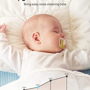 Nasal Aspirator for Baby, HAUTURE Baby Nose Sucker, Self-Cleaning Nose Cleaner for Toddler, 3 Suction Levels, 2 Modes, Nasal Tweezers, 5 Hours Fast Charge for 60 Days