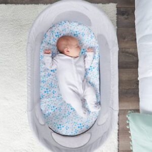 Regalo Baby Basics™ Infant Bassinet, Gray, Portable and Collapsible, Includes Padded Insert