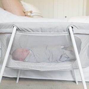 Regalo Baby Basics™ Infant Bassinet, Gray, Portable and Collapsible, Includes Padded Insert