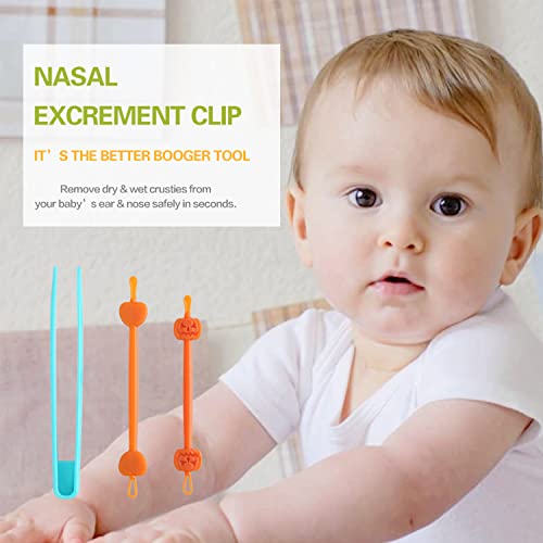 3 Pack Baby Nasal Booger and Ear Cleaner, Nose Cleaning Tweezers, Safe Baby Booger Remover,Nose Cleaner for Baby Gadget for Infants and Toddlers, Earwax & Snot Removal Baby Must Have Items