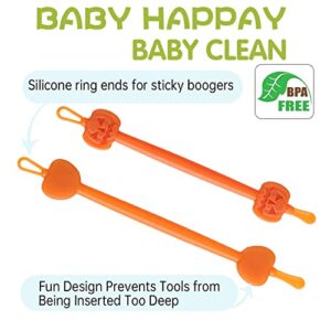 3 Pack Baby Nasal Booger and Ear Cleaner, Nose Cleaning Tweezers, Safe Baby Booger Remover,Nose Cleaner for Baby Gadget for Infants and Toddlers, Earwax & Snot Removal Baby Must Have Items