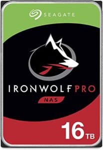 seagate ironwolf pro st16000ne000 16 tb hard drive - 3.5" internal - sata (sata/600) (renewed)