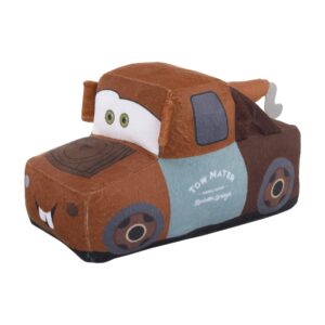 disney cars mater brown 3d plush decorative toddler pillow with embroidery