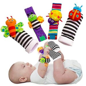 baby infant rattle socks toys 3-6 to 12 months girl boy learning toy