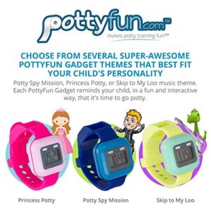 [Updated] POTTY FUN Potty Training Watch Timer | Remind Your Toddler to Go Potty | Fun Audio/Music Theme | Water Resistant and Child-Proof Lock of 3-Second Hold to Turn On/Off | Princess Potty Theme