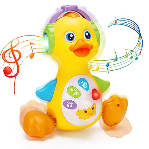 Baby Musical Duck Toy Dancing Walking Tummy Time Toys Light Up Infant Toys 0-3 3-6 Month Baby Toys 6-12 12-18 Months Gifts for 1 Year Old Boys Girls Baby Learning Development Toy Toddler Toys Age 1-2