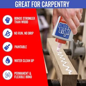 Weldbond Multi-Surface, Non-Toxic Adhesive Glue, Bonds Most Anything. Wood Glue or for Crafts Fabric Glass Mosaic Carpet Ceramic Tile Metal Stone & More. ​Dries Crystal Clear 5.4oz /160ml - 2 Pack