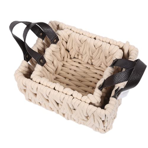 JLKIMZVO Storage Basket with Handl, Laundry Hamper, Toy Bin, for Toys Blankets Pillows Storage in Living Room Baby Nursery (Medium and Small)