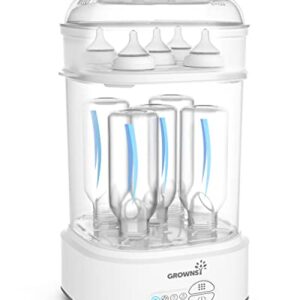 Bottle Sterilizer and Dryer, Compact Electric Steam Baby Bottle Sterilizer (Esterilizador de Biberones), Bottle Sanitizer for Baby Bottles, Pacifiers, Pump Parts