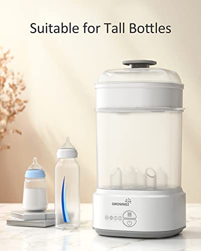 Bottle Sterilizer and Dryer, Compact Electric Steam Baby Bottle Sterilizer (Esterilizador de Biberones), Bottle Sanitizer for Baby Bottles, Pacifiers, Pump Parts