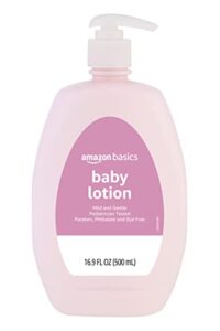 amazon basics baby lotion, mild & gentle, 16.9 fluid ounce, 1-pack (previously solimo)