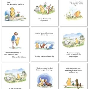 bumbleboo Nistio® Classic Winnie the Pooh Nursery Wall Decor, Winnie the Pooh Print, Winnie the Pooh Playroom Decor, Set of 9 Prints, Piglet, Eeyore, Tigger Nursery Decor, Unframed, 8x10 inches