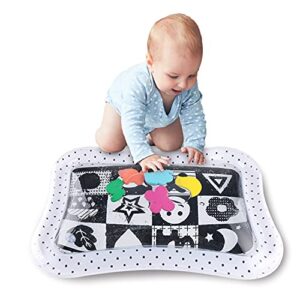 the peanutshell montessori water play mat | inflatable sensory development toy & tummy time mat