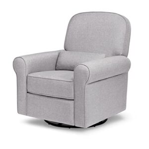 davinci ruby recliner and swivel glider in misty grey, greenguard gold certified