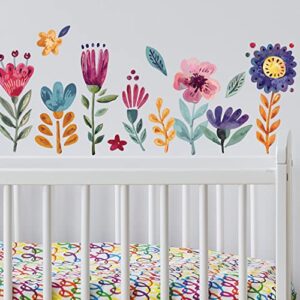 Flowers Wall Decals for Girls Bedroom - Children DIY Wall Art Stickers for Classroom, Nursery, playroom - Preschool Floral Peel and Stick Decor