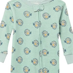 Amazon Essentials Unisex Babies' Snug-Fit Cotton Footless Sleeper Pajamas, Pack of 3, Sea Friends, 12 Months