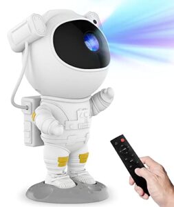 night light projector for kids, cute astronaut night light, led star projector, galaxy lighting ceiling stars, night lights for bedroom, nursery, childrens room (kawaii room decor aestheticr)