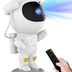 Night Light Projector for Kids, Cute Astronaut Night Light, LED Star Projector, Galaxy Lighting Ceiling Stars, Night Lights for Bedroom, Nursery, Childrens Room (Kawaii Room Decor Aestheticr)