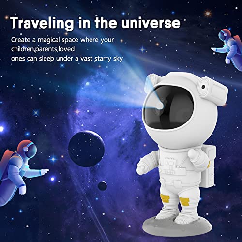 Night Light Projector for Kids, Cute Astronaut Night Light, LED Star Projector, Galaxy Lighting Ceiling Stars, Night Lights for Bedroom, Nursery, Childrens Room (Kawaii Room Decor Aestheticr)