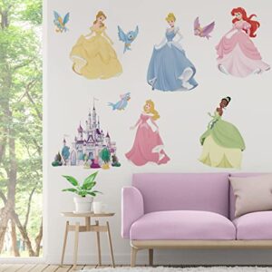 Runtoo Princess Wall Decals for Girls Bedroom Castle Wall Art Stickers Kids Baby Nursery Wall Decor