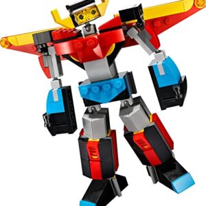 LEGO Creator 3in1 Super Robot 31124 Building Kit, Kids Can Build a Toy Robot, Toy Dragon, and Model Jet Plane, Creative Gift for Kids, Boys, Girls Age 7+ Years Old